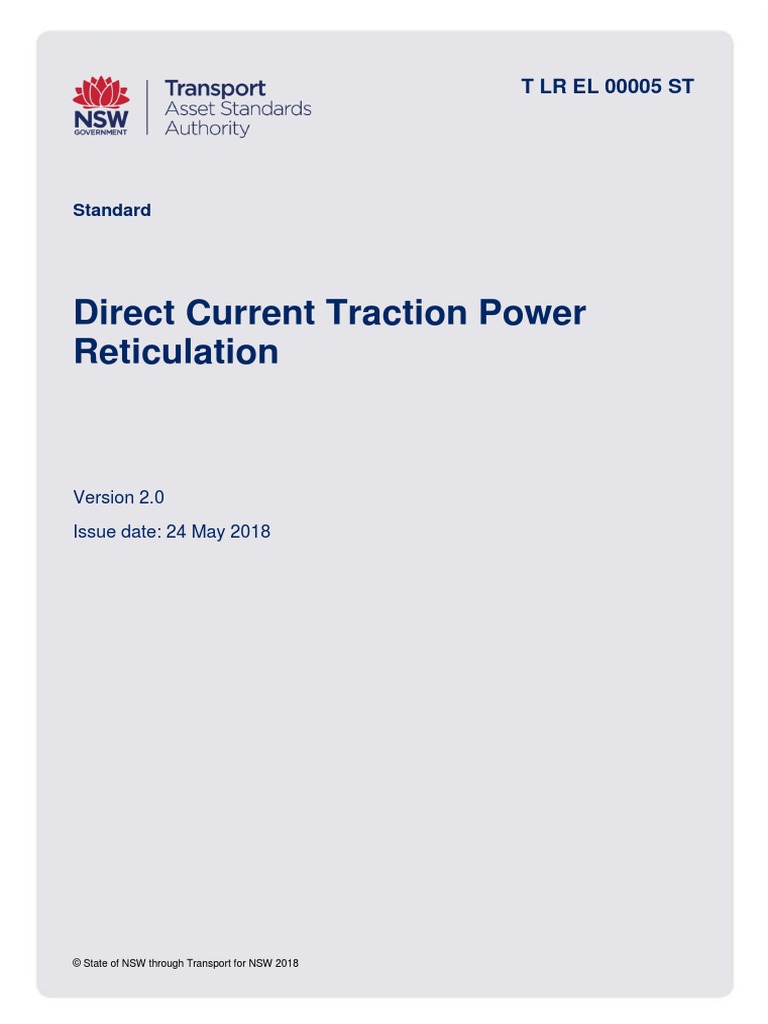 Direct Current Traction Power Reticulation: Standard | PDF | Insulator ...