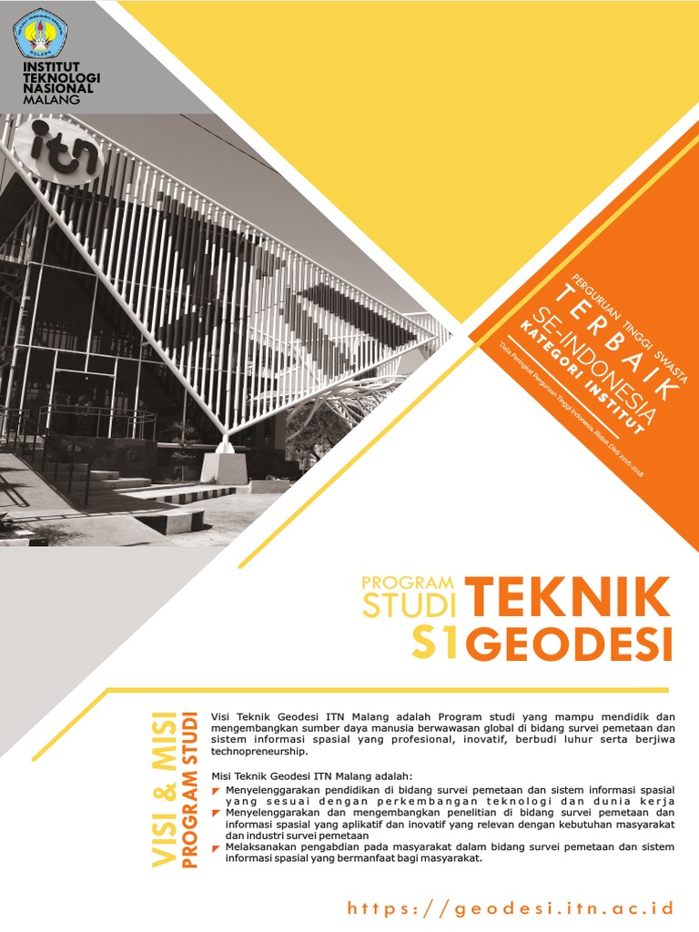 VISI DAN MISI PROGRAM STUDI TEKNIK GEODESI ITN MALANG | PDF