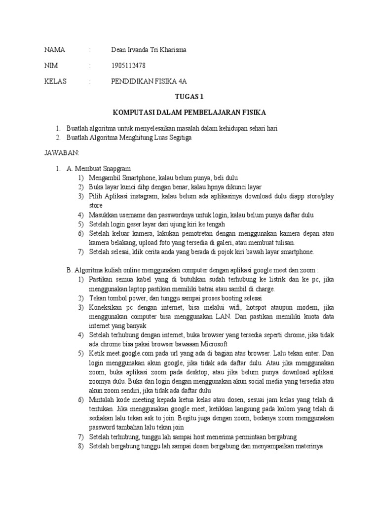 Aulia Deli Maharani-Tugas 1 Konfis | PDF | Komputer