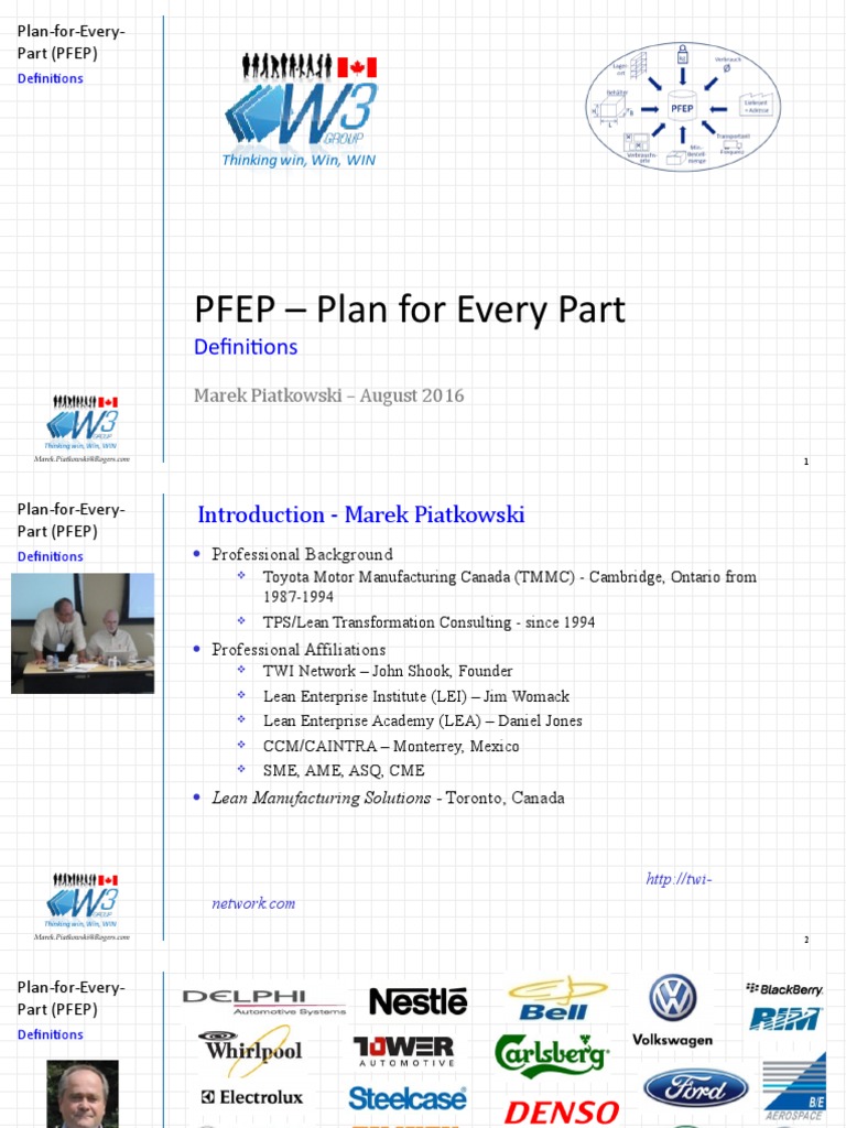 PFEP - Plan For Every Part: Definitions | PDF | United Parcel Service ...