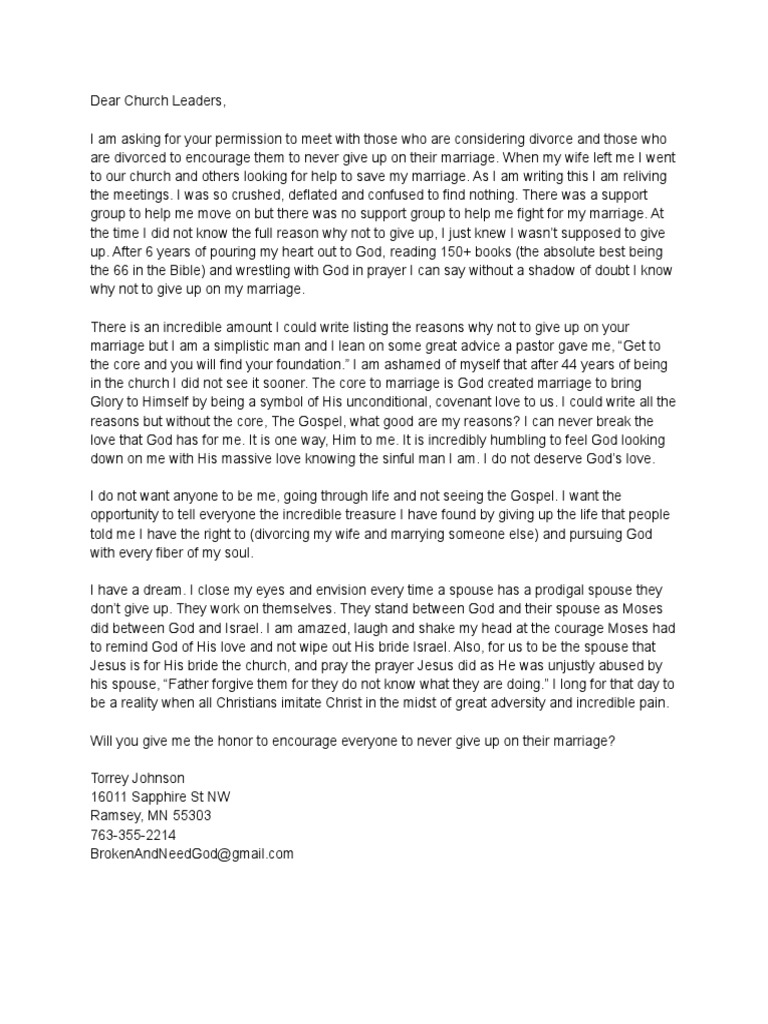 Letter To Pastors | Download Free PDF | Jesus | Religious Belief And ...