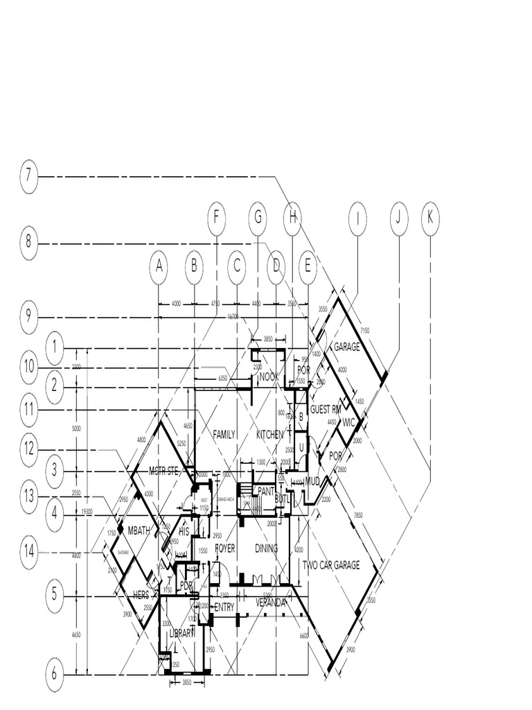 Floor plan layout and dimensions for a multi-level home | PDF