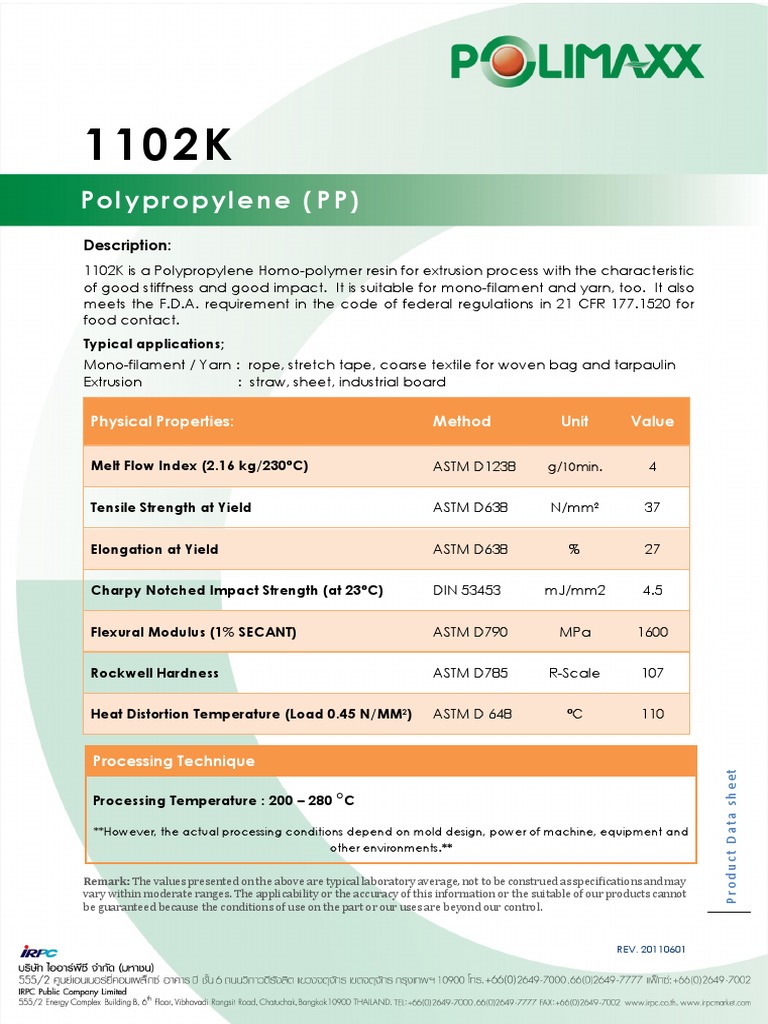 Polimaxx 1102K Product Data Sheet 1 1 | PDF
