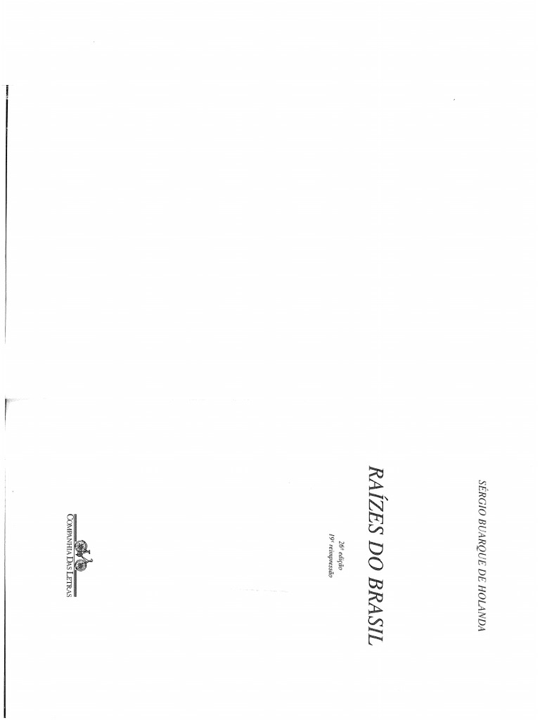 Raizes Do Brasil Sergio Buarque de Holanda | PDF