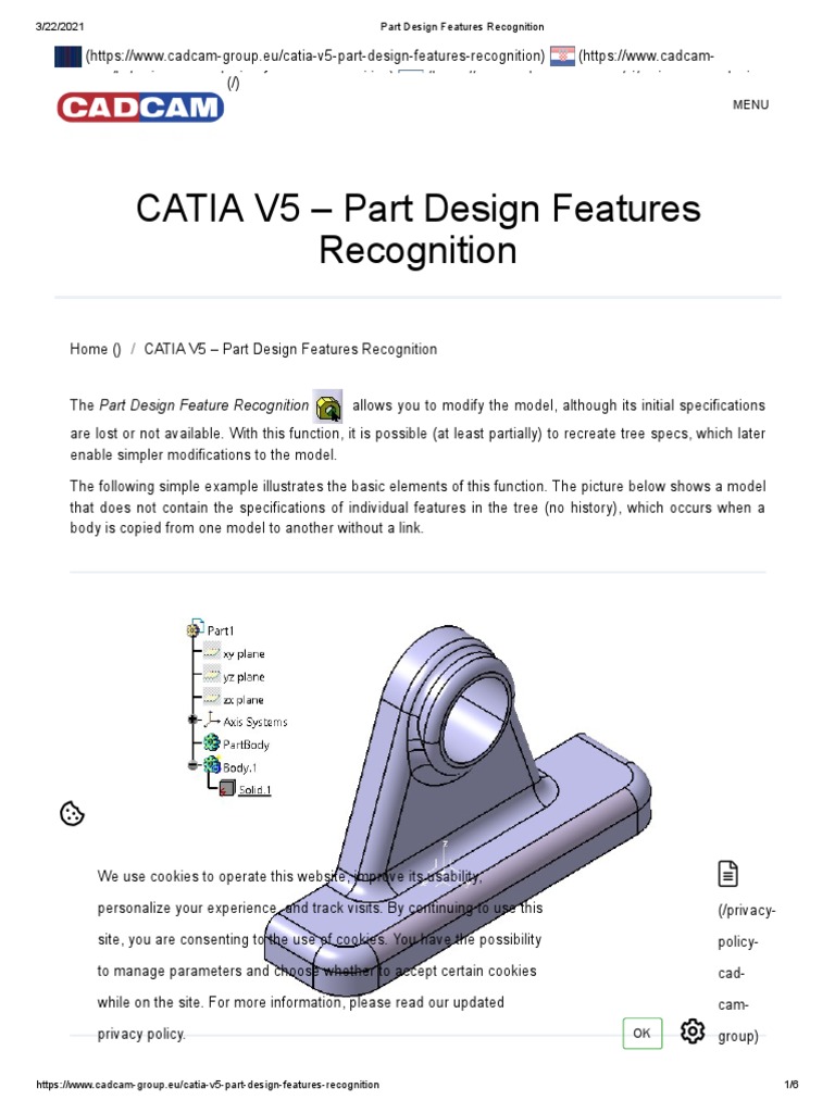 Part Design Features Recognition | PDF | Internet Privacy | Http Cookie