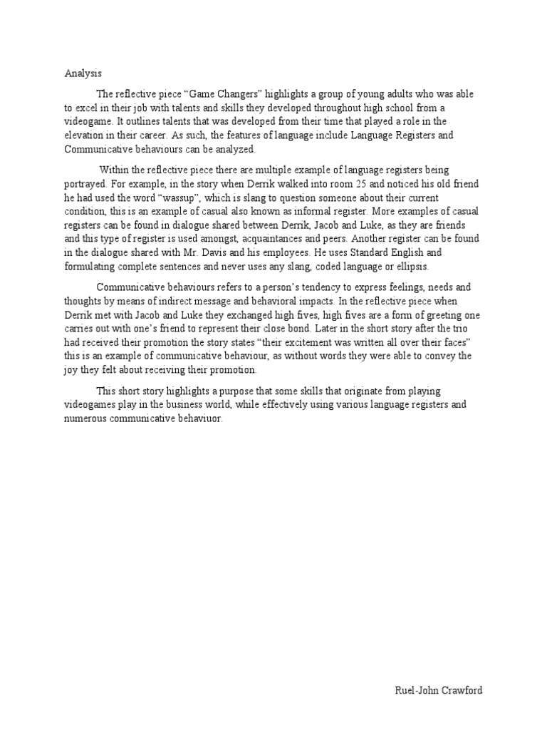 CAPE Communication Studies Analysis Sample | PDF