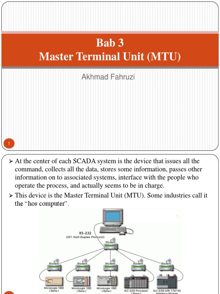 Master Terminal Unit in SCADA Systems | PDF | Computers