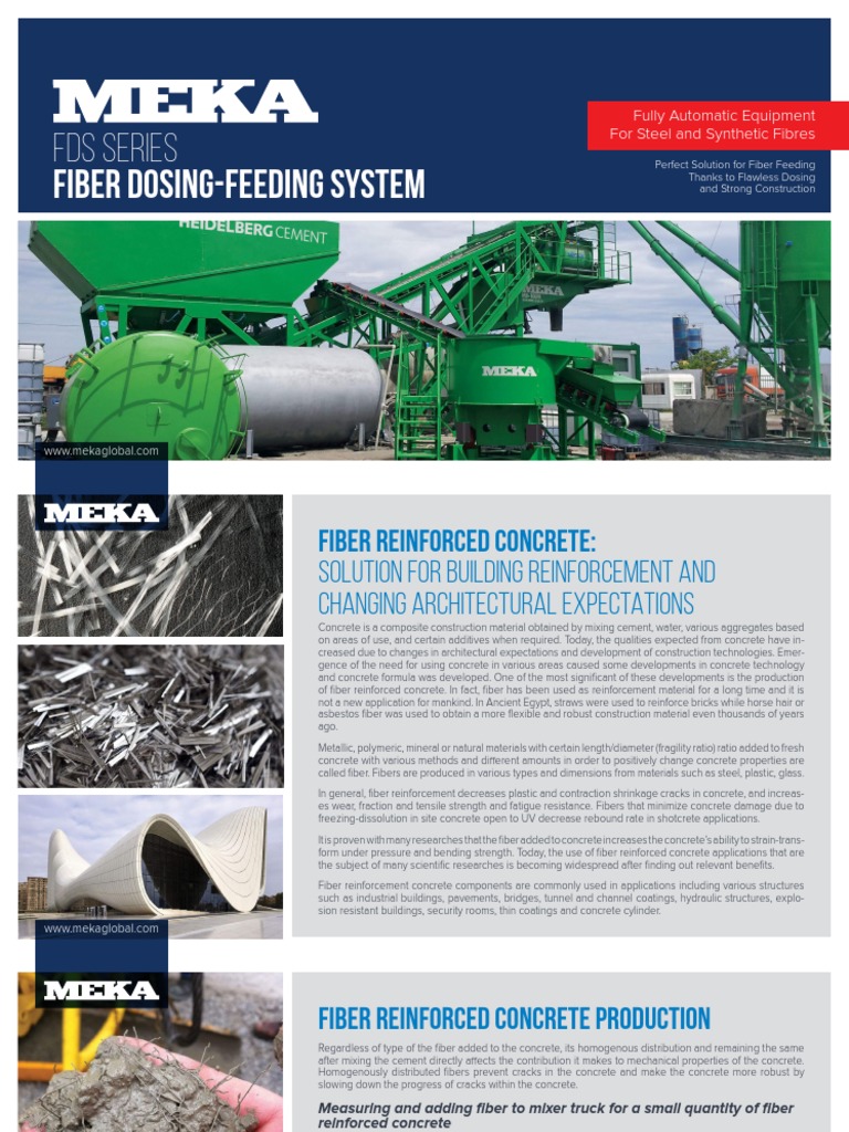 Fds Series: Fiber Dosing-Feeding System | PDF | Fibers | Concrete