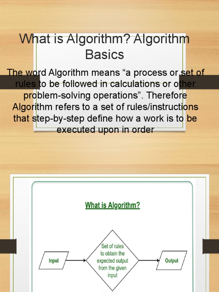 What Is Algorithm Algorithm Basics Pdf Algorithms Computer Program 9622
