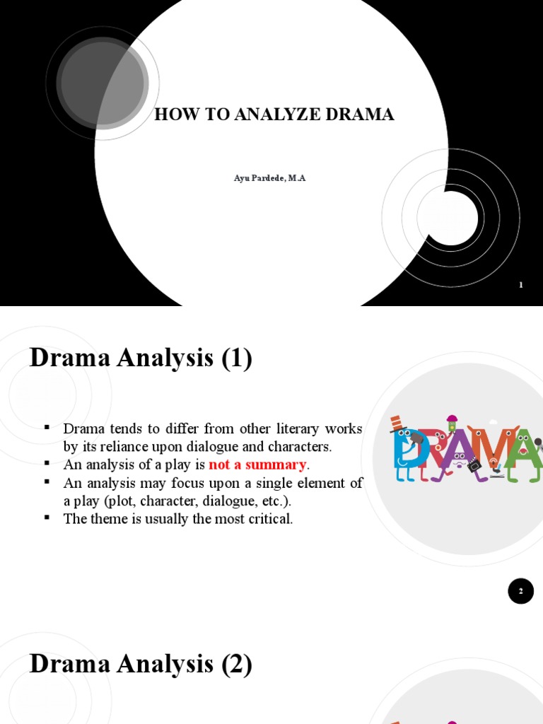 CHAPTER III How To Analyze Drama | PDF