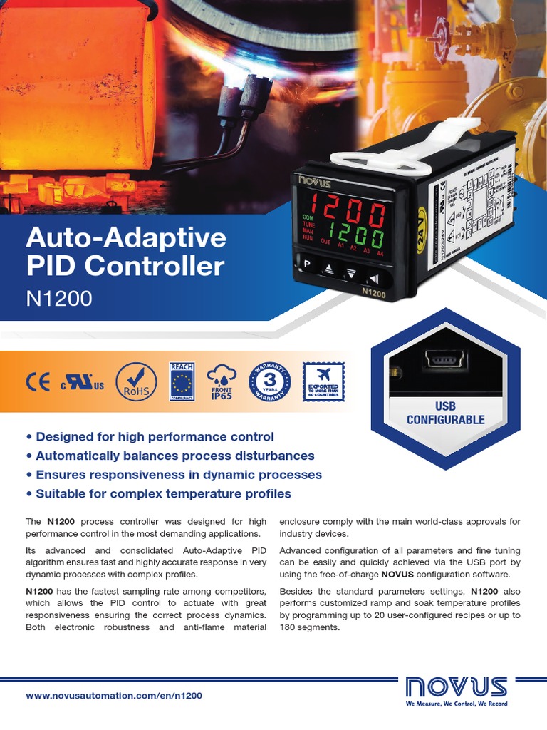 Novus Controller n1200 Flyer | PDF | Electromagnetism | Electronics