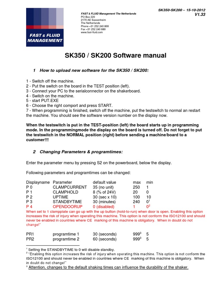 SK350/SK200 Software Manual Guide | PDF | Manufactured Goods ...