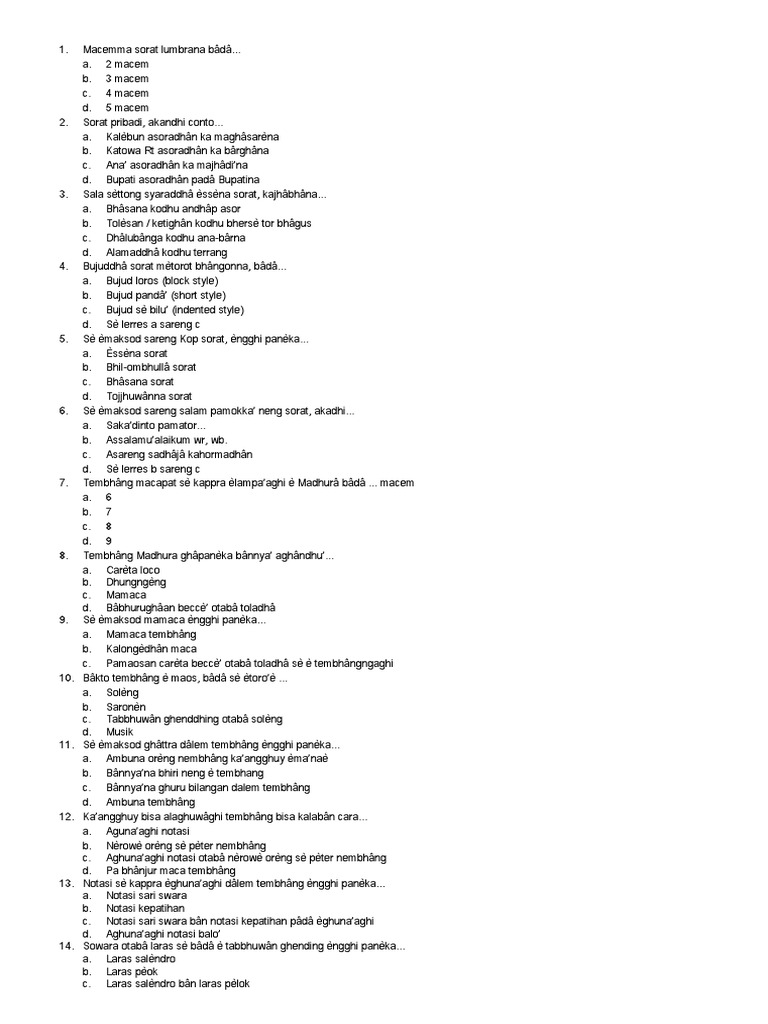 PTS Bmad Tante | PDF