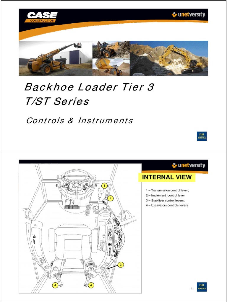 Backhoe Loader Tier 3 Controls Overview | PDF | Throttle | Loader ...