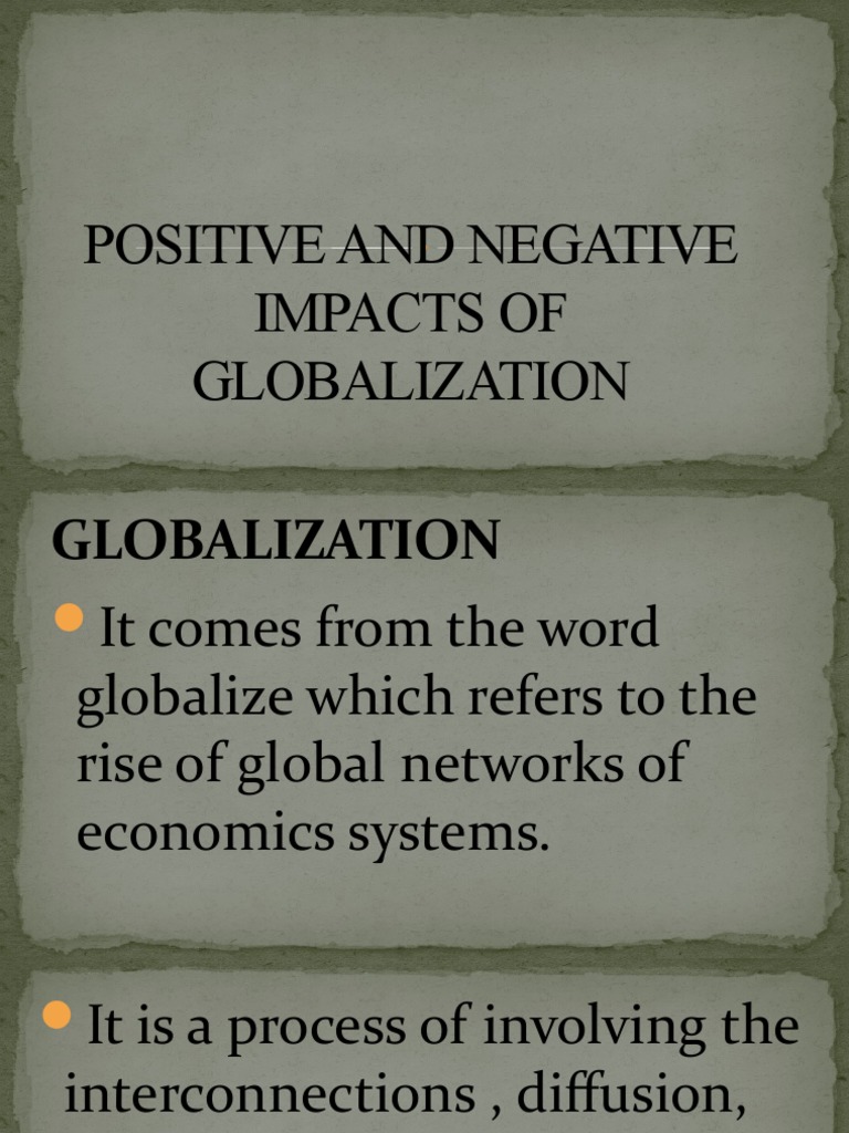 Globalization: Impacts and Forms | PDF