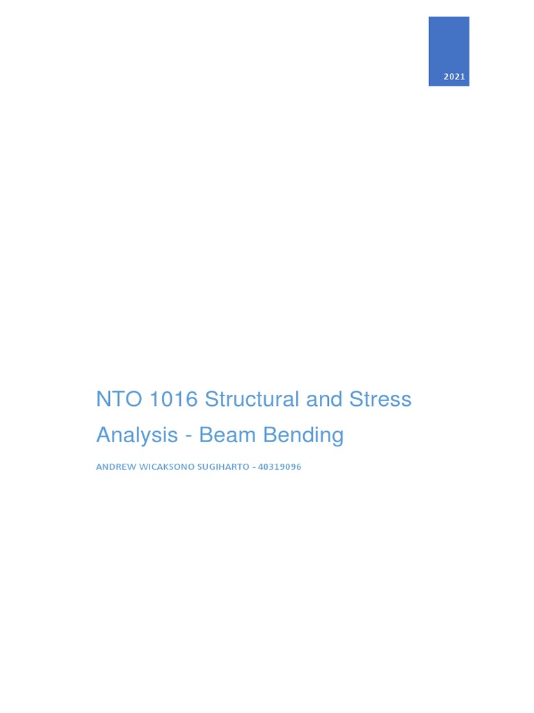 Beam Deflection Report | PDF | Beam (Structure) | Bending