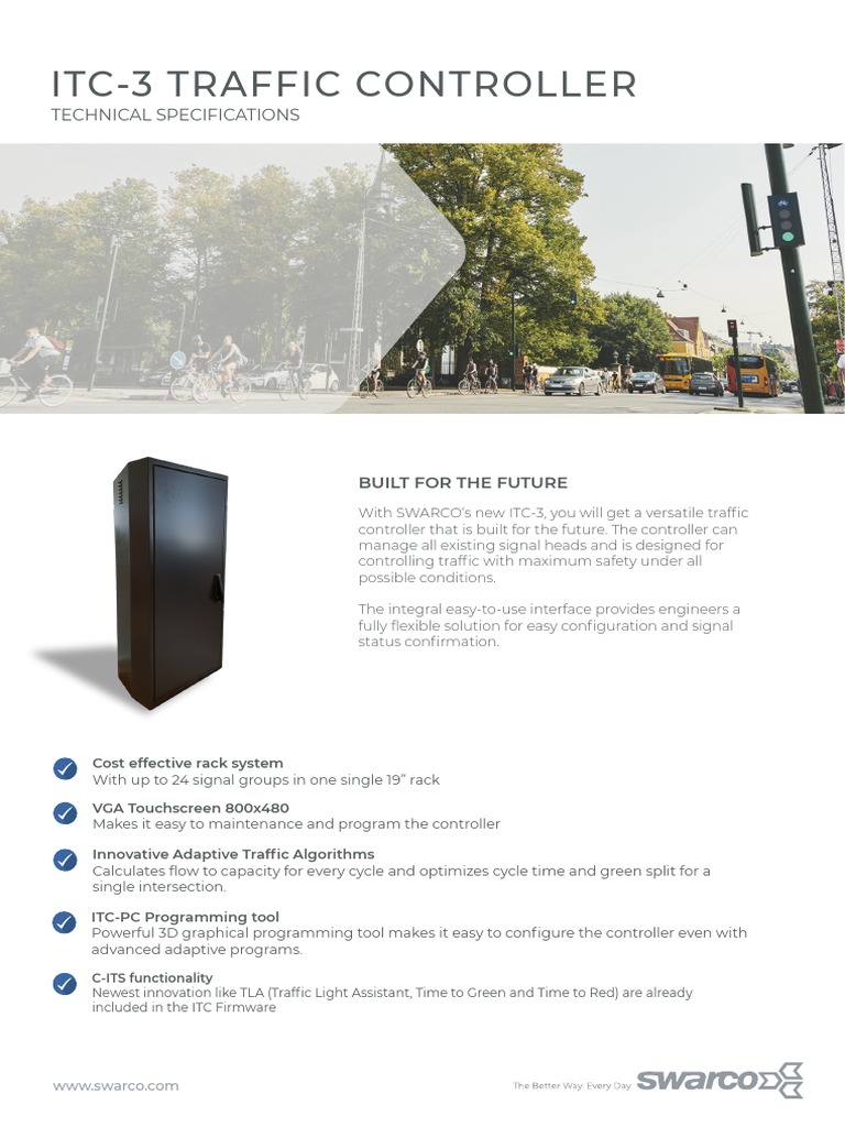 ITC-3 Traffic Controller Overview | PDF | Detector (Radio) | Traffic