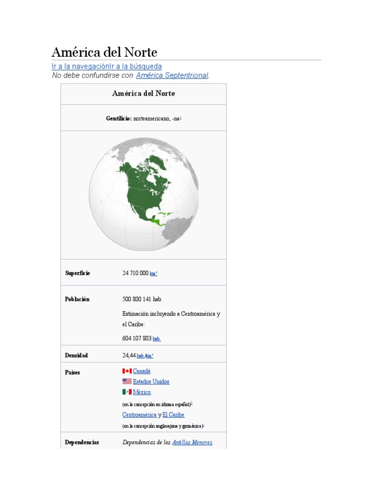 Resumen de América del Norte | PDF | América del Norte | Cultura (general)
