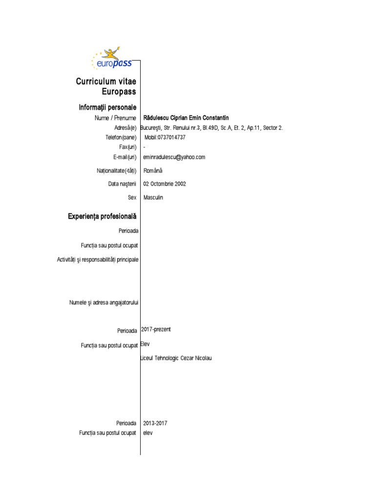 Model CV | PDF