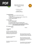 Detailed Lesson Plan in | PDF | Lesson Plan | Baking