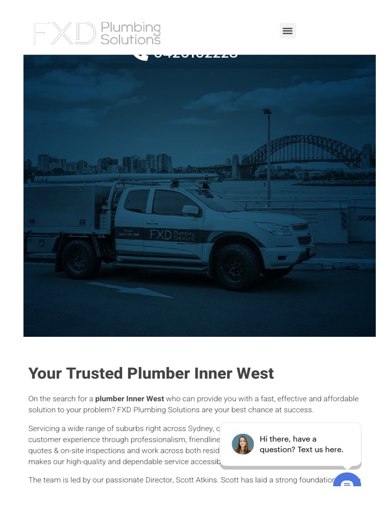 Your Trusted Plumber Inner West: Hi There, Have A Question? Text Us ...