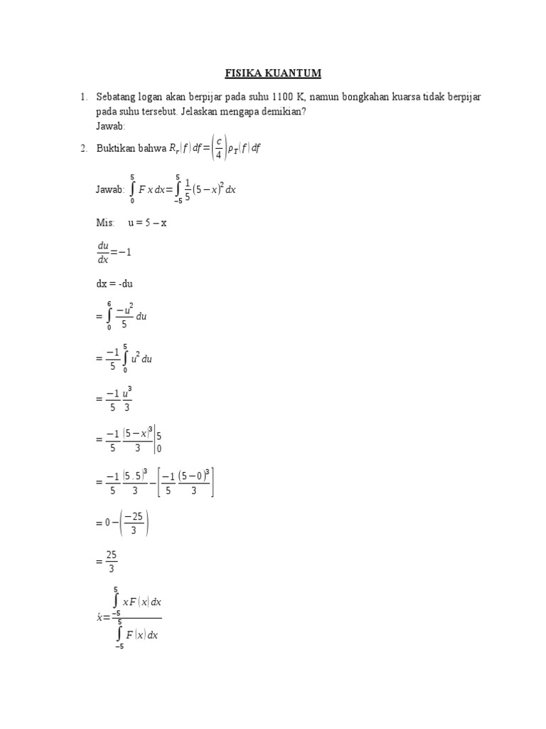 Fisika Kuantum | PDF