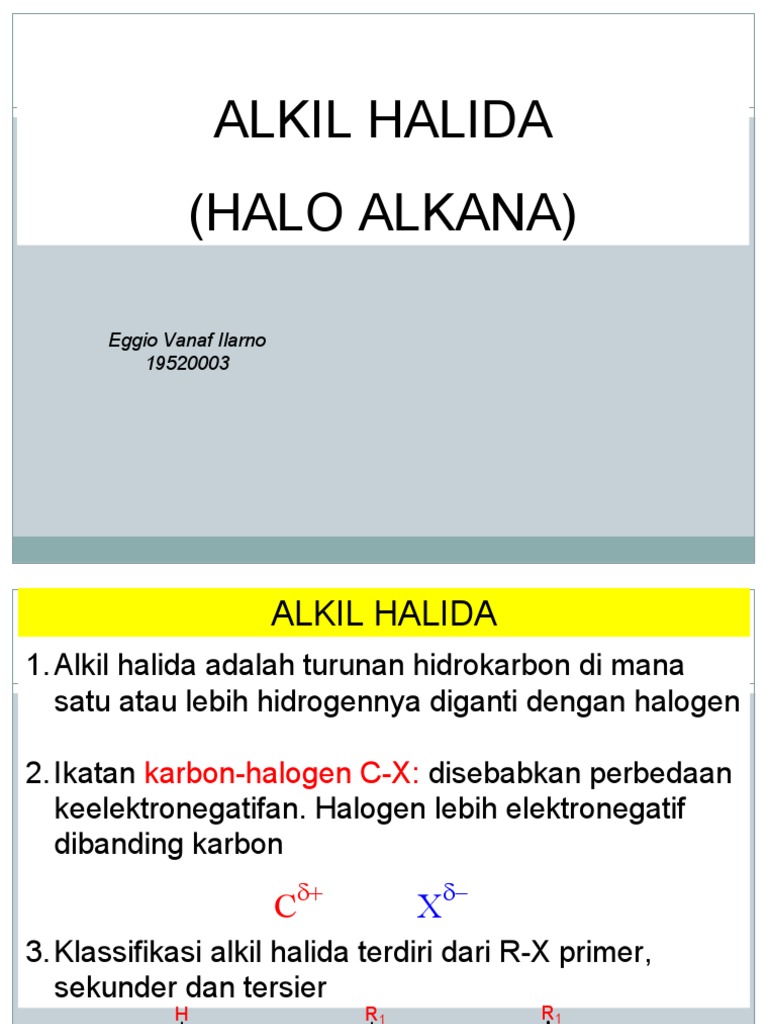 Alkil Halida | PDF