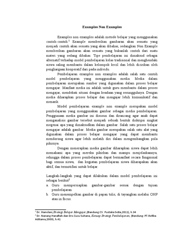 Examples Non Examples | PDF