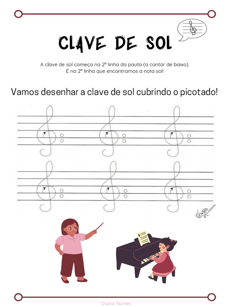 Clave de Sol - Teoria Musical para Iniciação | PDF
