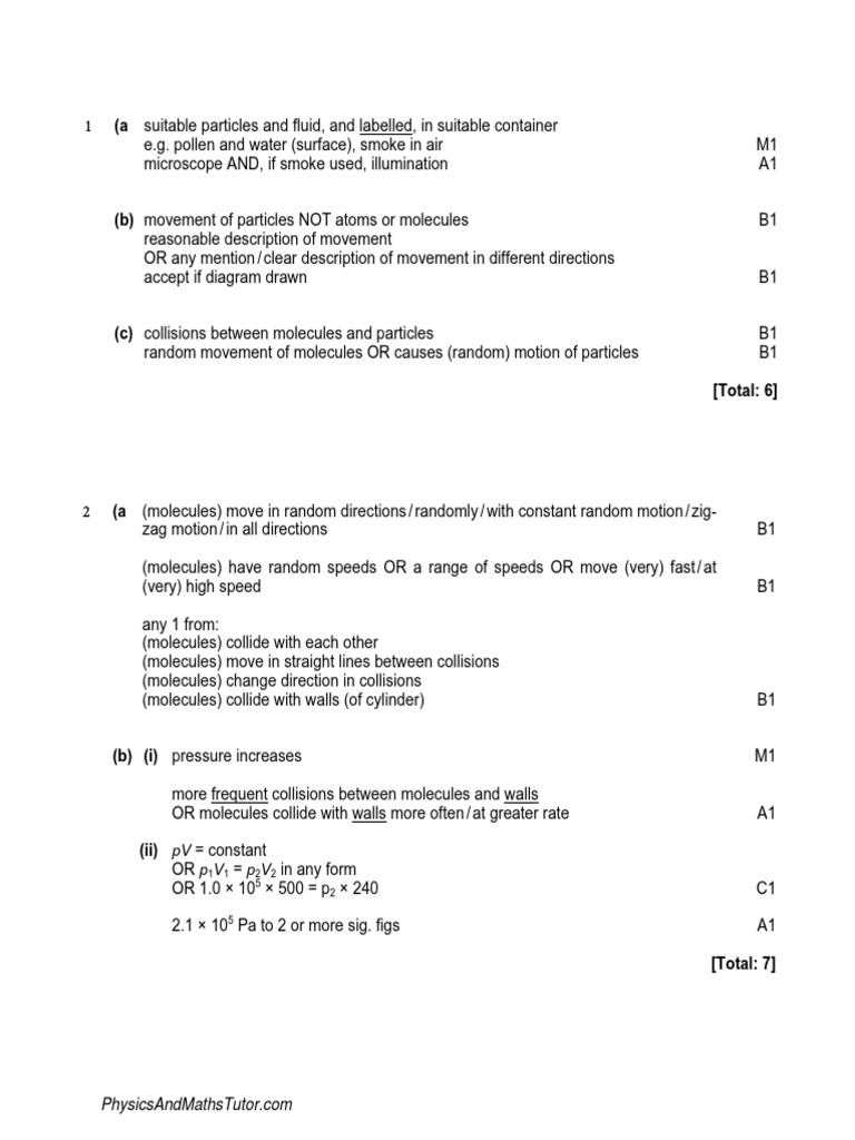 Simple Kinetic Molecular Model of Matter 2 MS | PDF | Evaporation | Gases