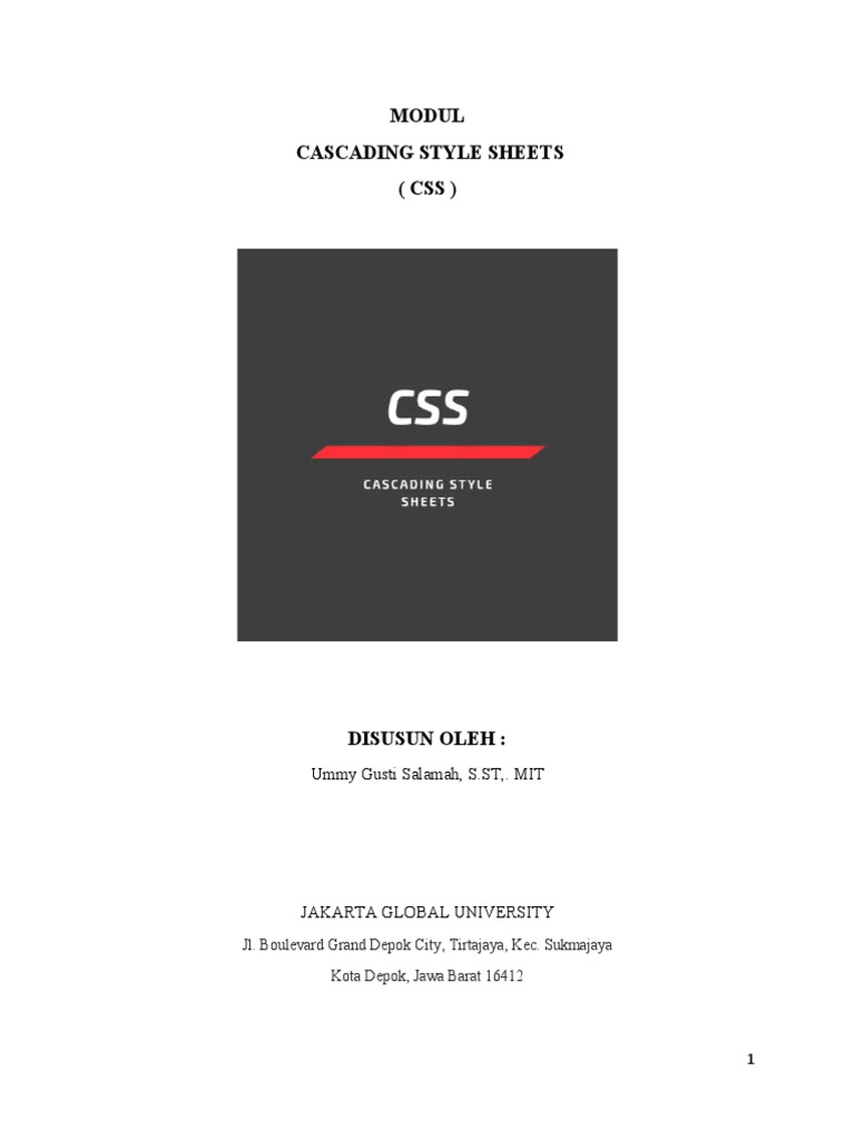 Modul CSS - Ummi | PDF