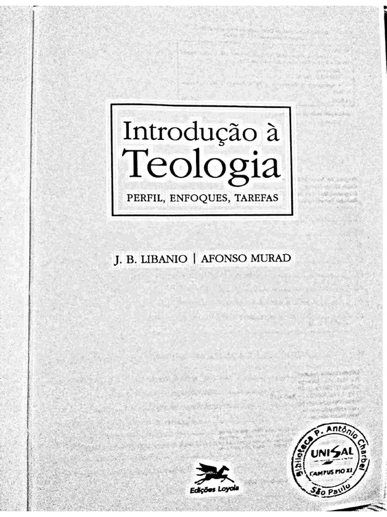 LIBÂNIO MURAD. Breve História Da Teologia - Moderna | PDF
