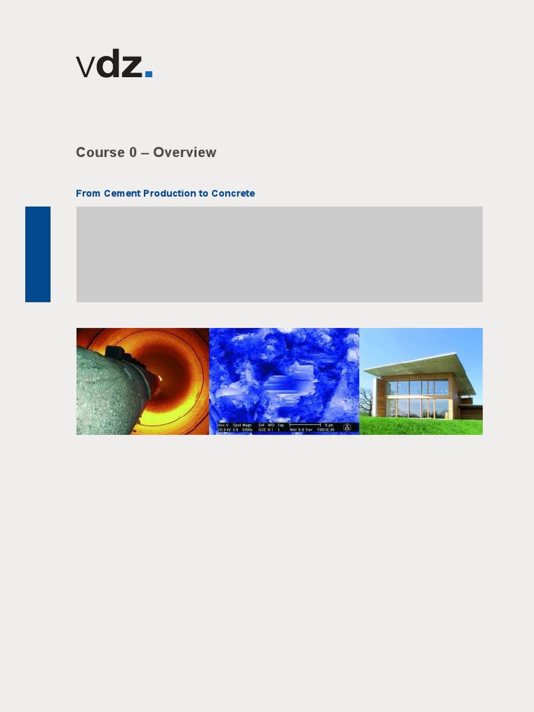 VDZ - 0 - 0 - En-From Cement Production To Concrete | PDF | Concrete ...