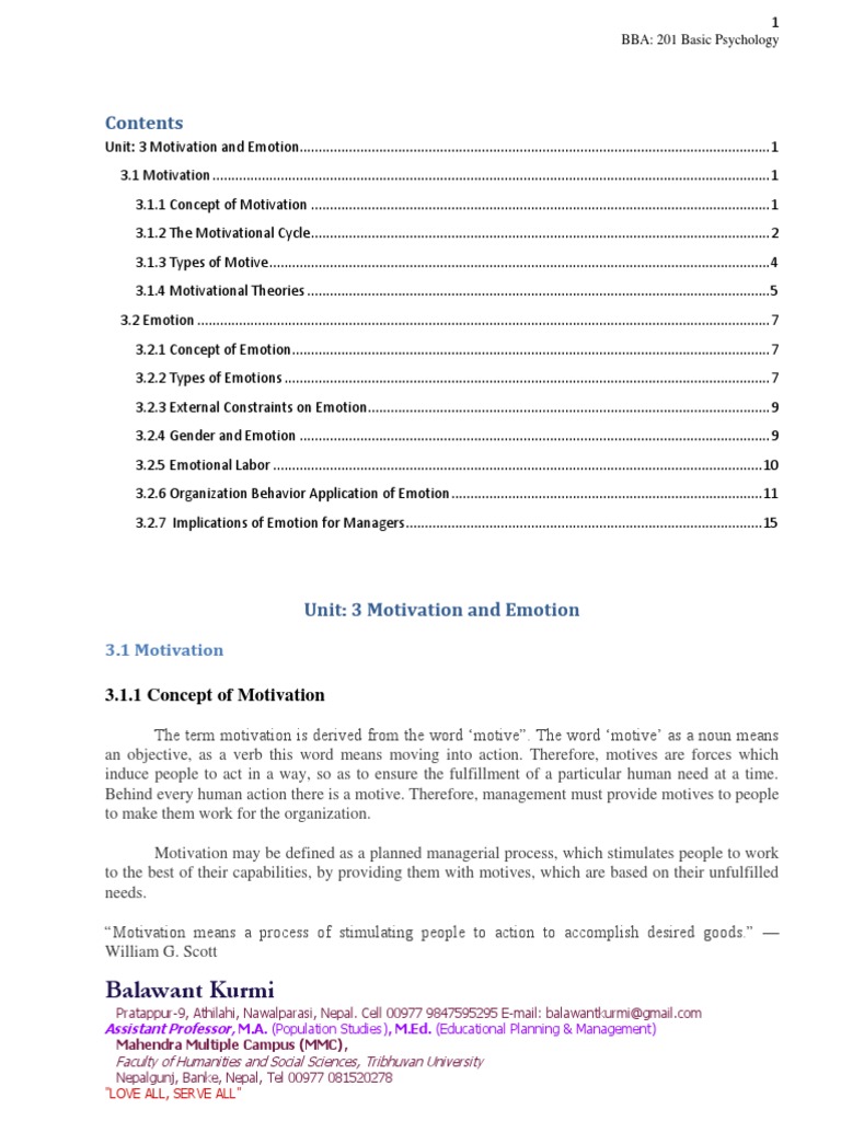Understanding Motivation and Emotion | PDF | Motivation | Motivational