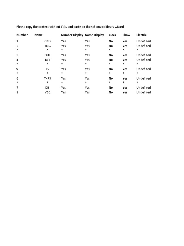 Schematic Library Wizard Template | PDF