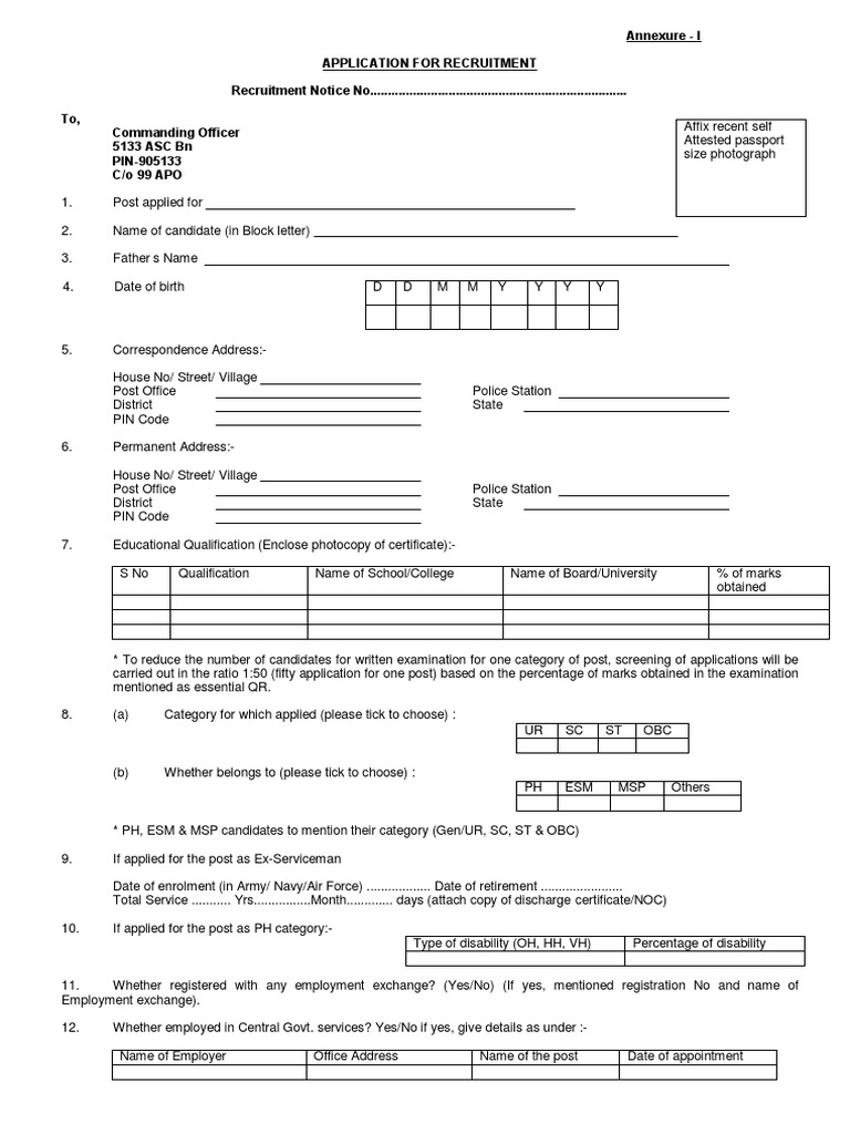 MOD Application Form | PDF | Government | Business