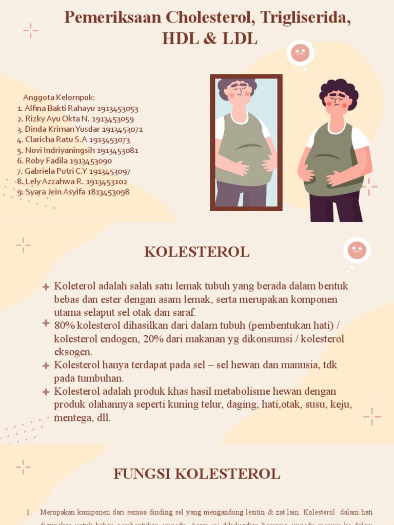 Kolesterol, Trigliserida, HDL & LDL | PDF