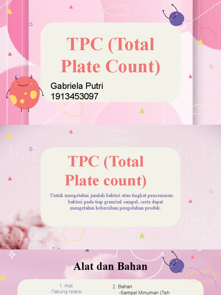 TPC (Total Plate Count) : Gabriela Putri 1913453097 | PDF