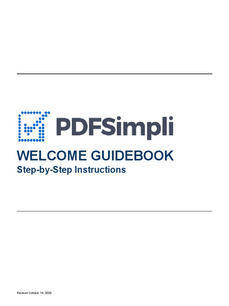 PDFSimpli User Guide: Convert & Edit PDFs | PDF | Sanitization ...