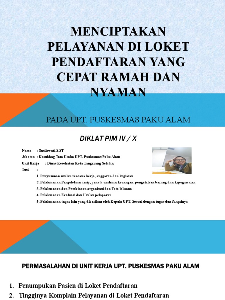 Optimalisasi Pelayanan Loket Pendaftaran | PDF