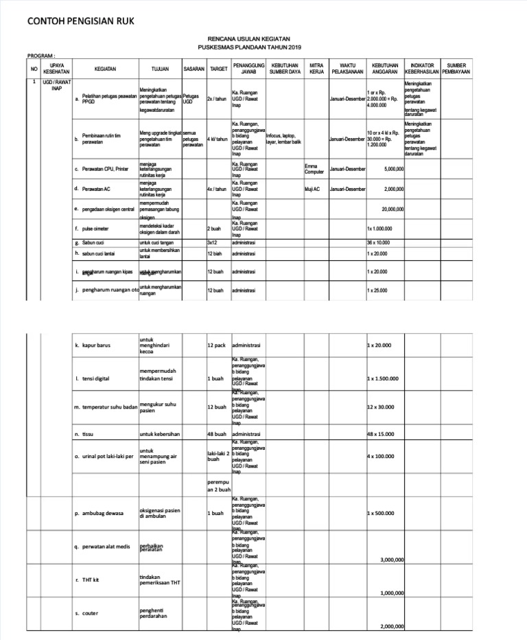PDF Contoh Ruk Ugd DL | PDF