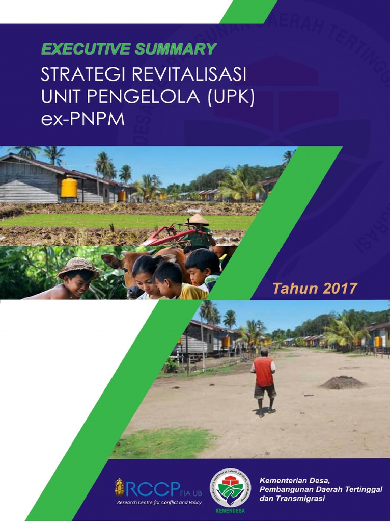Executive Summary Kajian Strategi Revitalisasi UPK Ex PNPM | PDF | Pengelolaan Keuangan & Uang
