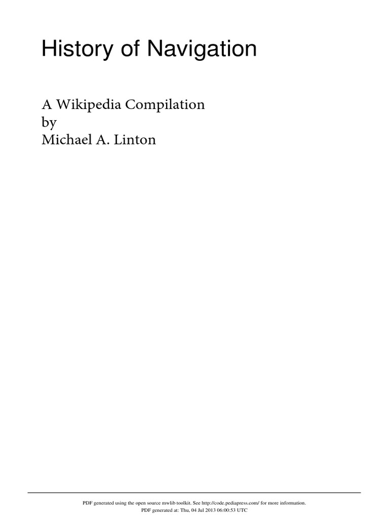 History of Navigation | PDF | Navigation | Latitude