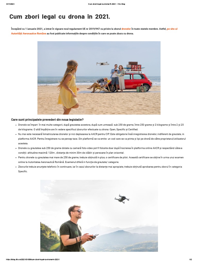DR-Cum Zbori Legal Cu Drona in 2021 | PDF