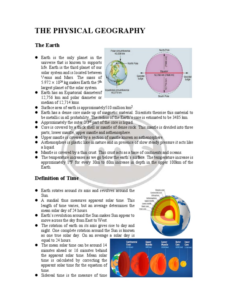 CH 7 Physical Geography 1 | PDF | Plate Tectonics | Atmosphere Of Earth
