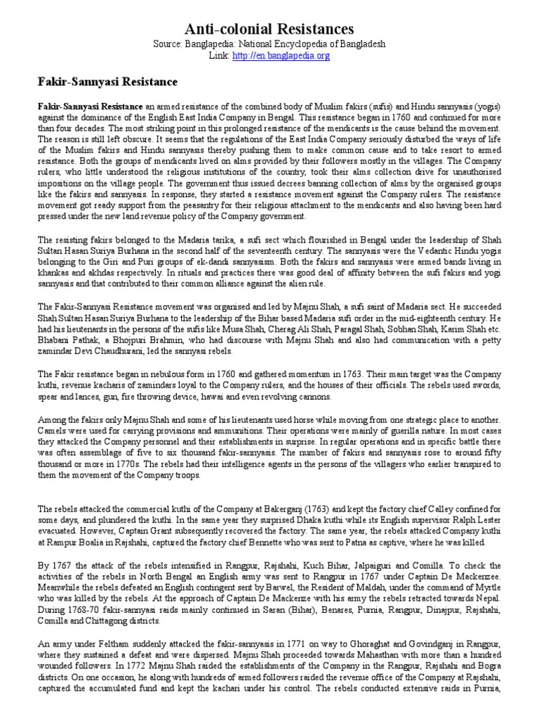 Anti Colonial Resistance | PDF | Religion And Belief | Sikhism