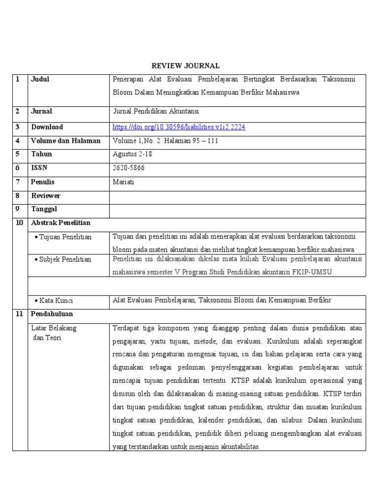 CJR Evaluasi | PDF | Karier & Perkembangan