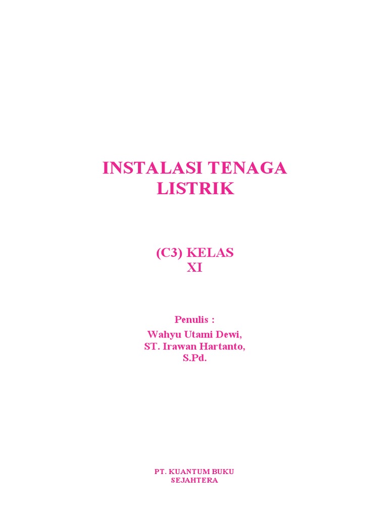 SC Instalasi Tenaga Listrik C3 Kelas XI | PDF SC Instalasi Tenaga Listrik C3 Kelas XI | PDF