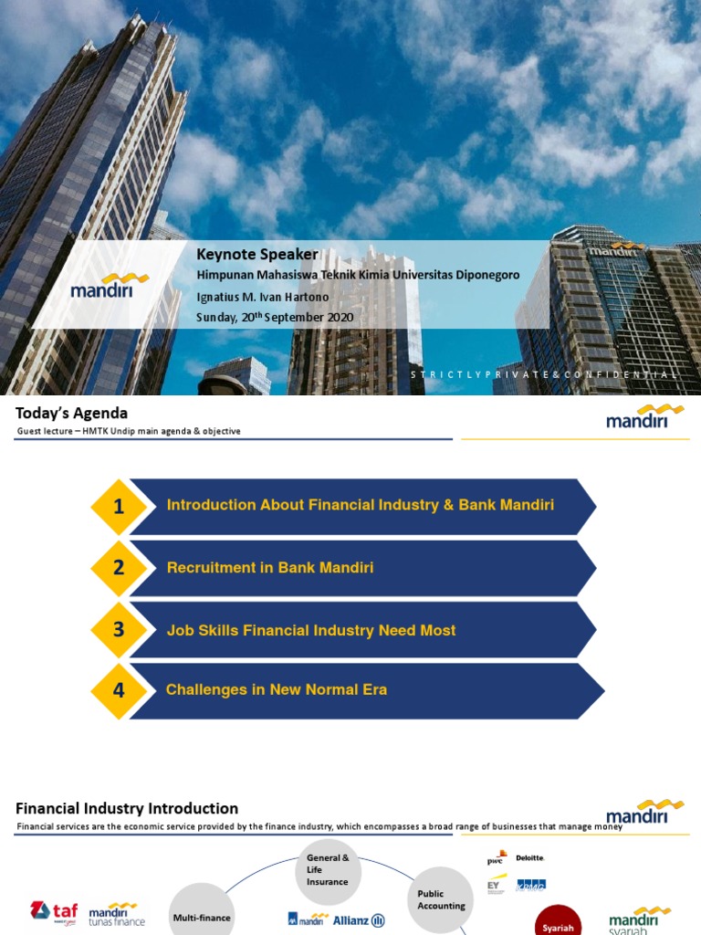 Keynote Speaker - HMTK Undip - 20 Sept 20 | PDF | Supply Chain | Banks