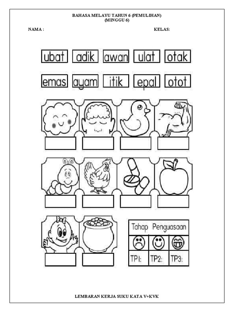 Latihan V+KVK Pemulihan BM Tahun 6 | PDF